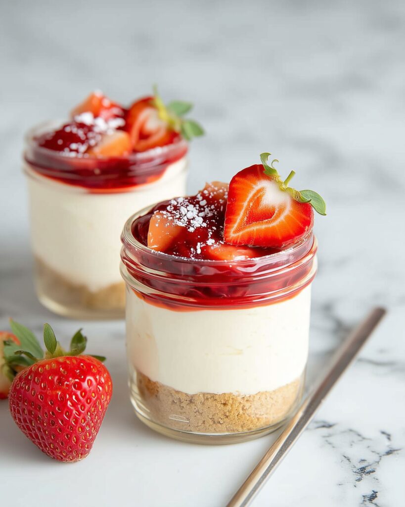 No-Bake Strawberry Cheesecake